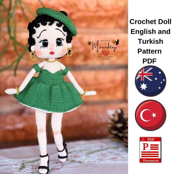 Betty Boop Crochet Pattern - Etsy