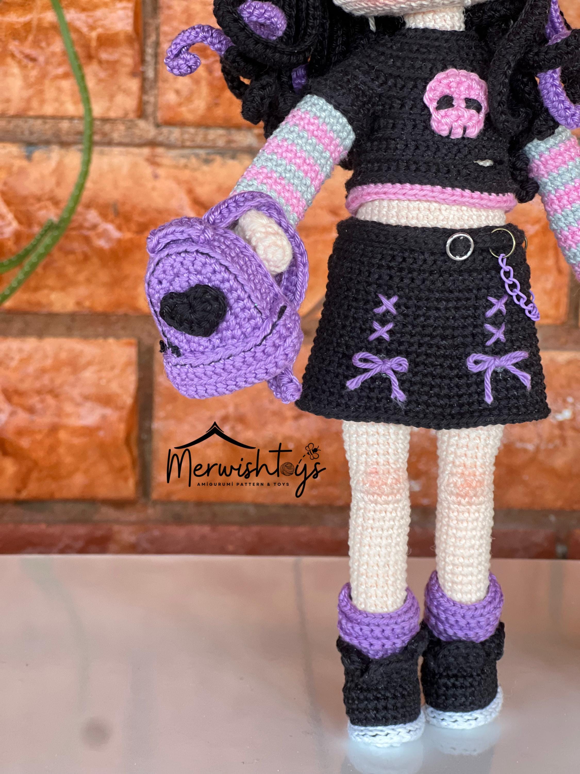 Crochet Doll Pattern: Amigurumi Kaylin Doll (PDF) - Etsy