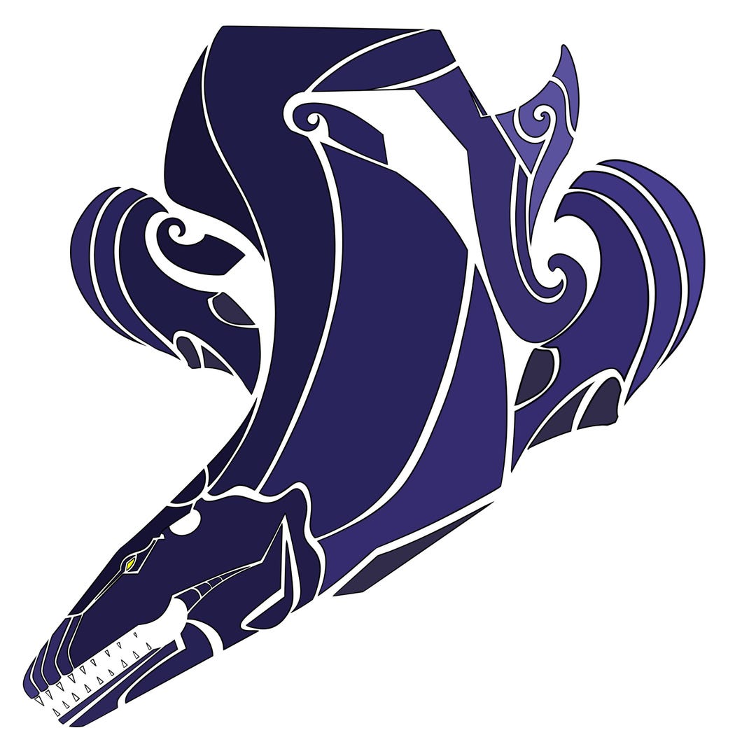 Mosasaurus, Dinosaur, Digital Download, Prehistoric Animals, Jurassic ...