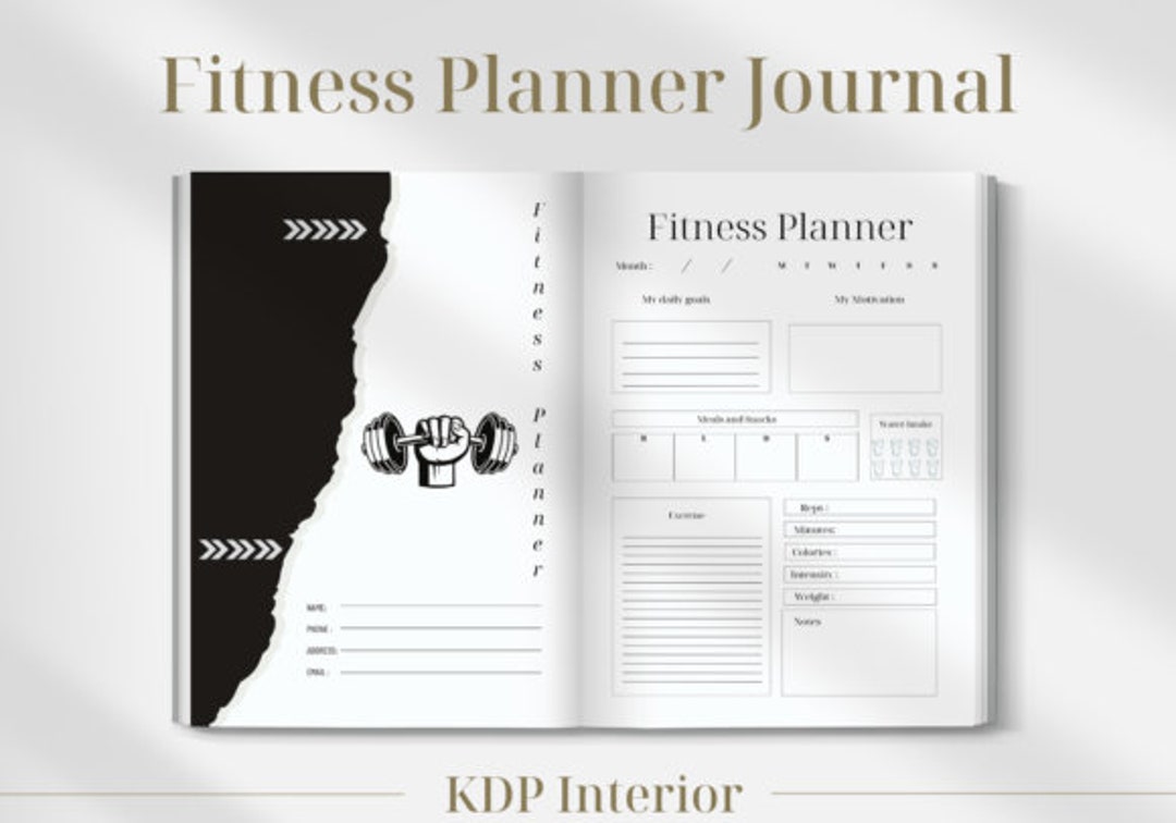 Printable Fitness Planner | the Ultimate Workout Planner and Tracker to ...