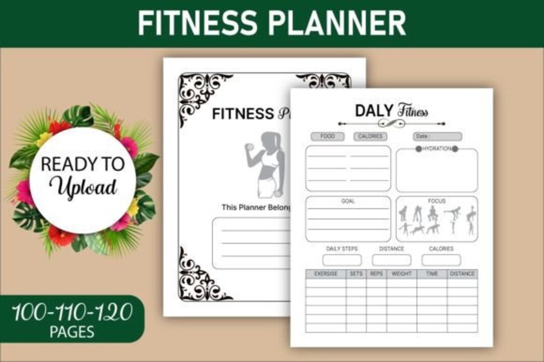 Printable Fitness Planner: the Ultimate Workout Planner and Tracker to ...