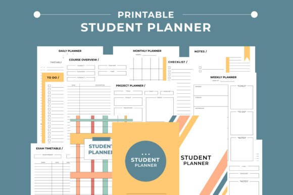 Student Planner Printable | Ultimate Study Planner Template for College ...