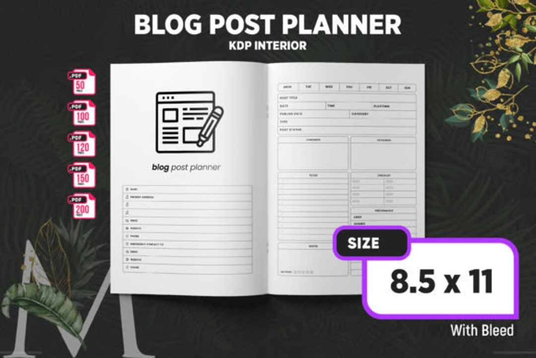 Printable Blog Post Planner | the Ultimate Guide to Planning, Writing ...