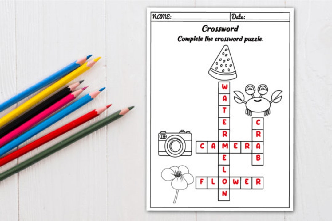 Sunshine Smiles Summer Vocabulary Activities Crossword | Summer ...