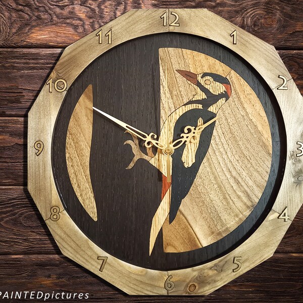Exotic Wood Clock - Etsy