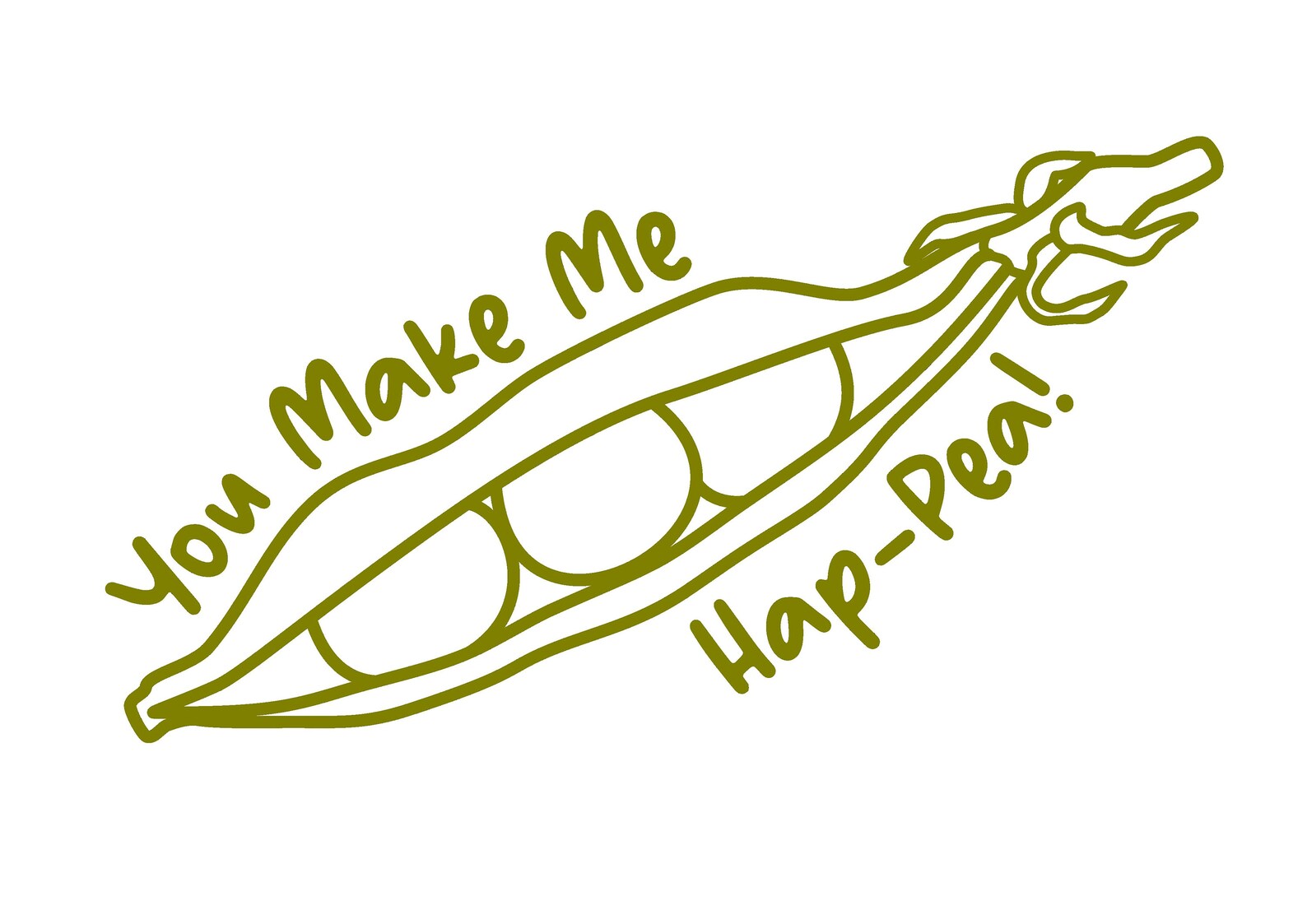 You Make Me Hap-pea Peapod Digital Download - PNG - SVG - DXF - Jpeg ...