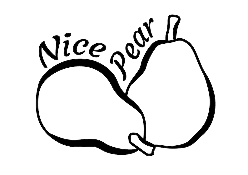 Nice Pear Digital Download - PNG - SVG - DXF - Jpeg - Instant Download ...