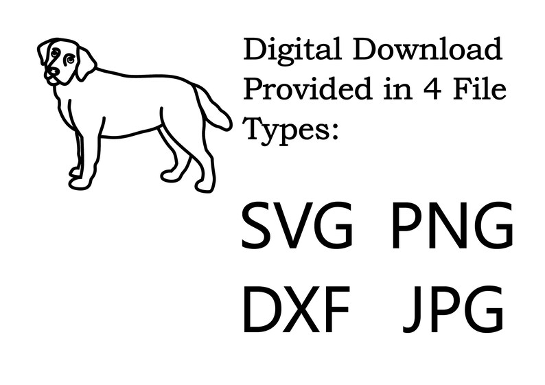 Labrador Digital Download PNG SVG DXF Jpeg Instant - Etsy