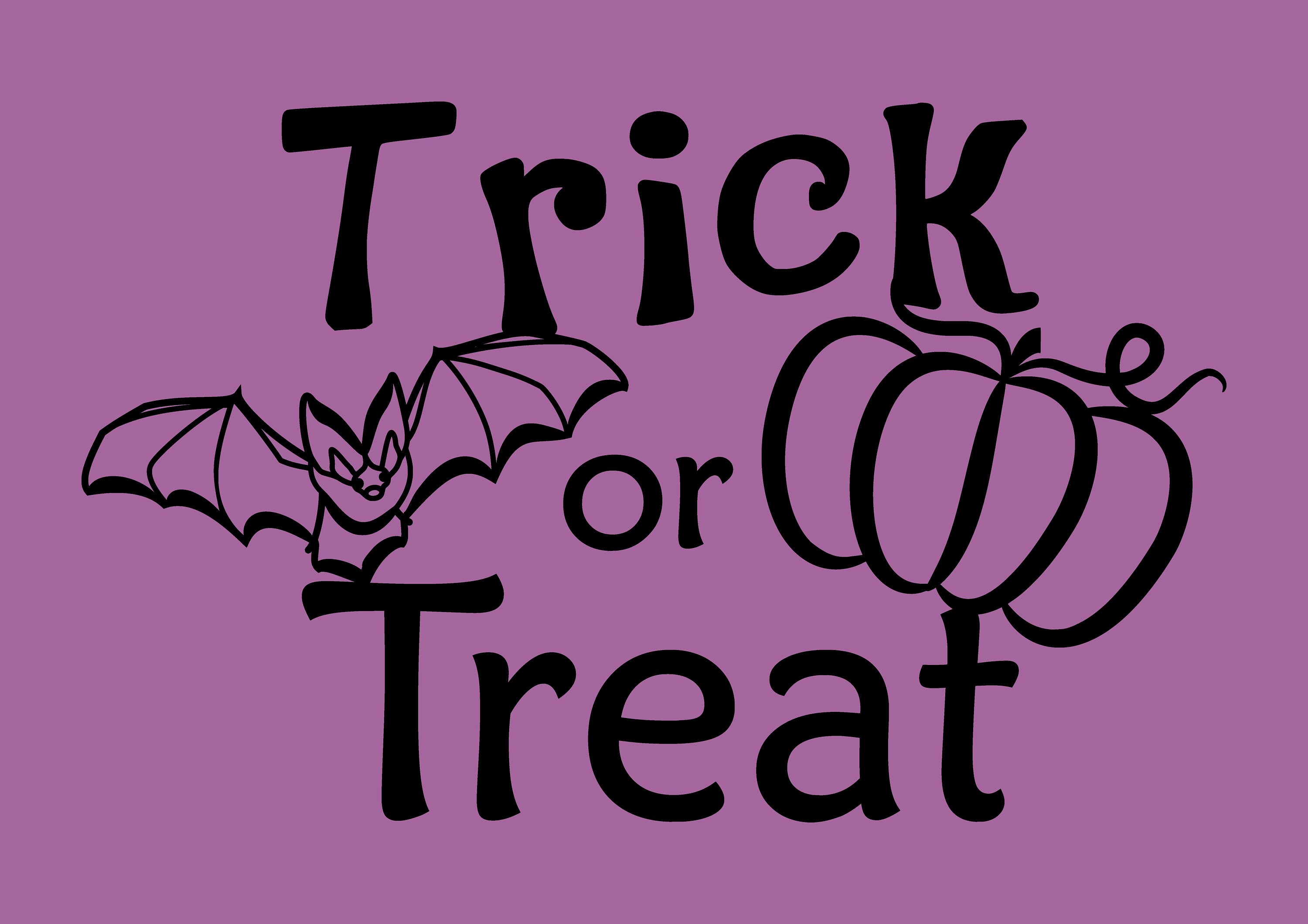 Trick or Treat Digital Download - PNG - SVG - DXF - Jpeg - Instant ...