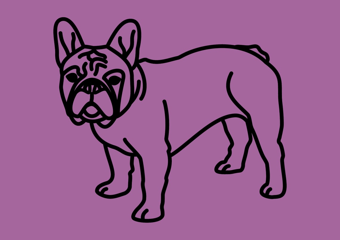 Frenchie Digital Download - PNG - SVG - DXF - Jpeg - Instant Download ...