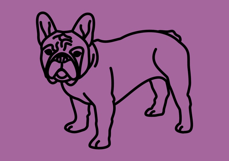 Frenchie Digital Download - PNG - SVG - DXF - Jpeg - Instant Download ...