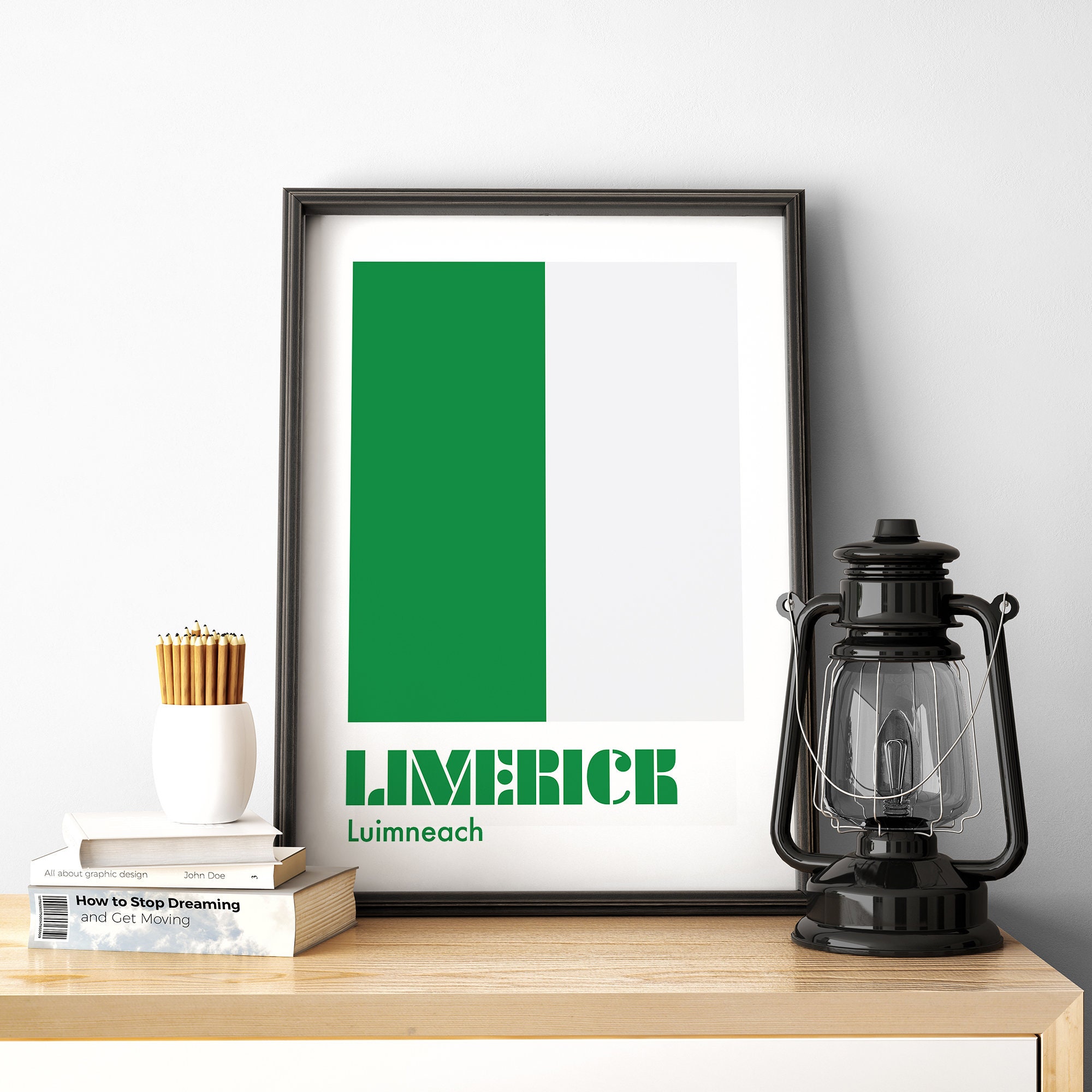 Limerick Print, Limerick Poster, Limerick GAA, Limerick Ireland, Gaelic ...