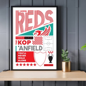 Liverpool FC Digital Print - Digital Poster - Liverpool FC Wall Art ...