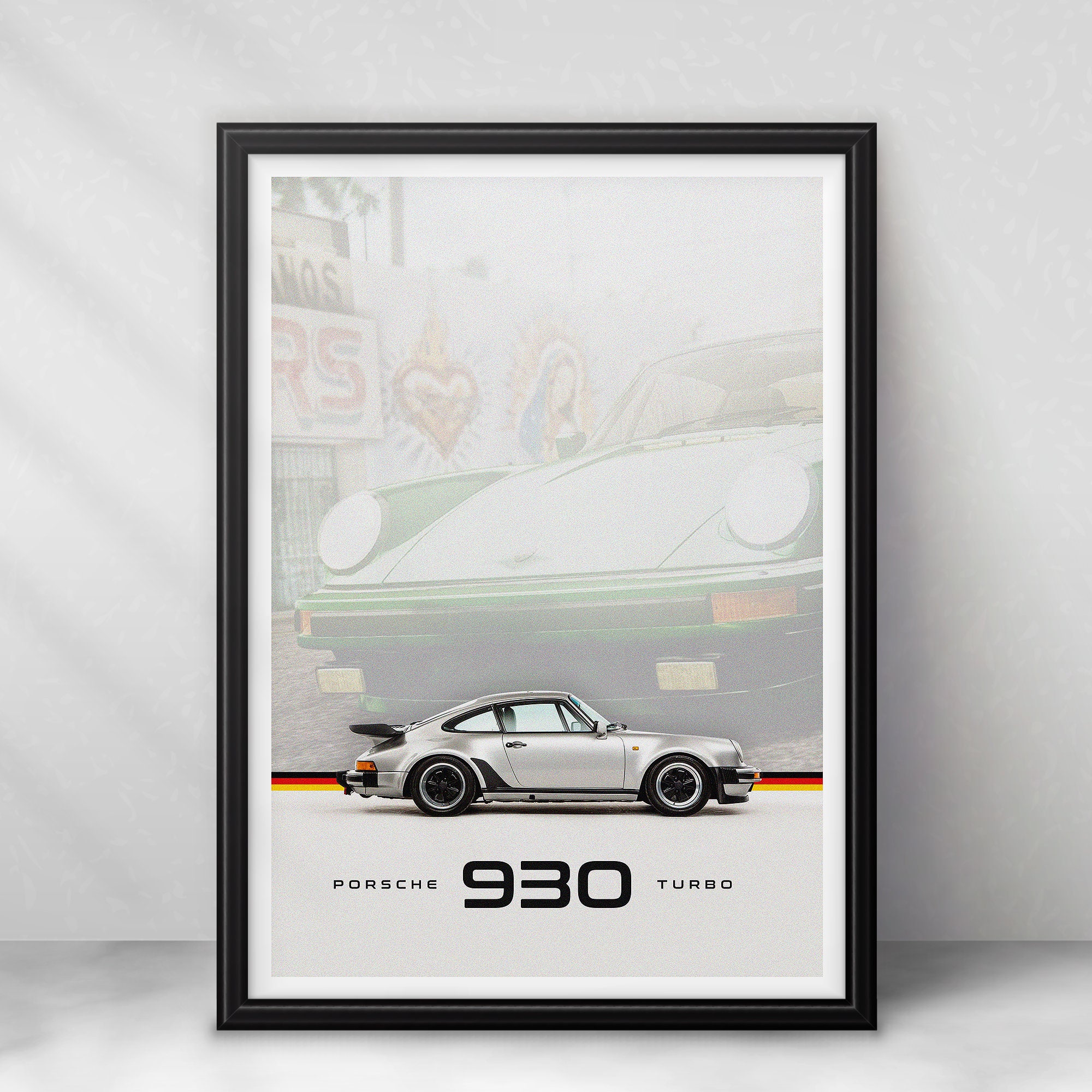 Porsche 930 Turbo Print, Porsche Digital Print, Porsche Digital Poster ...