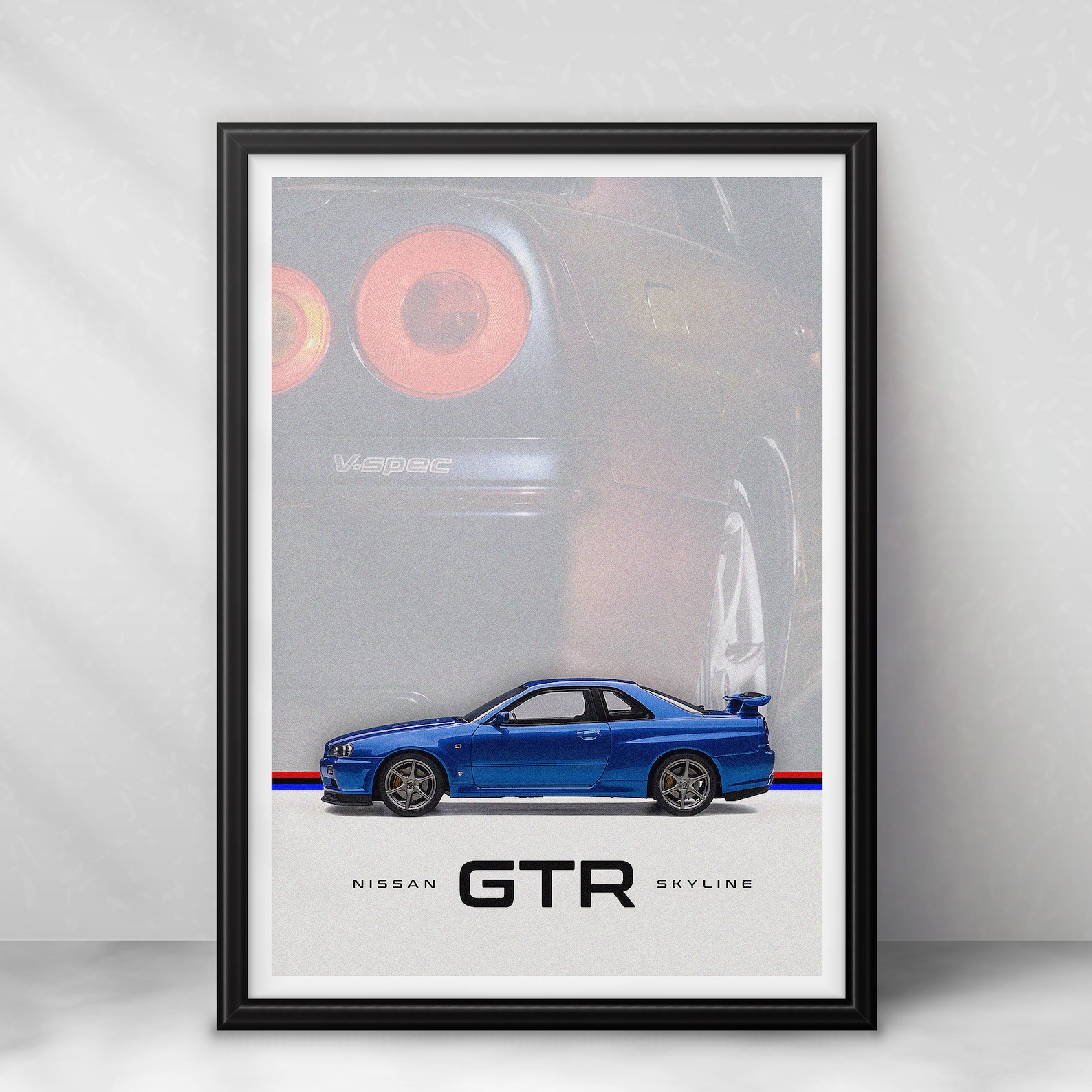 Nissan Skyline GTR Print, Skyline GTR Digital Print, Skyline Digital Poster, Nissan Skyline R34 ...