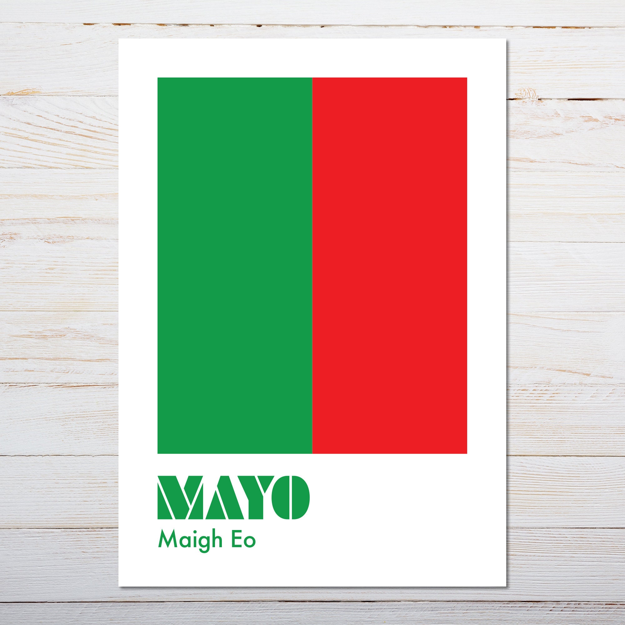 Mayo Print, Mayo Poster, Mayo GAA, Mayo Ireland, Gaelic Prints, Hurling ...