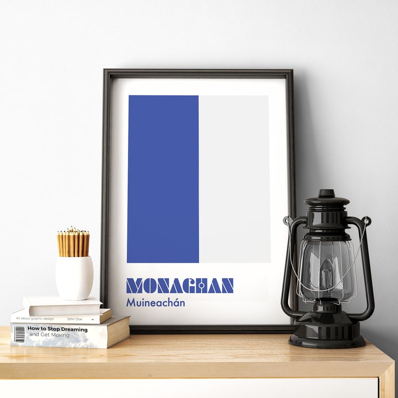 Monaghan Print, Monaghan Poster, Monaghan GAA, Monaghan Ireland, Gaelic ...