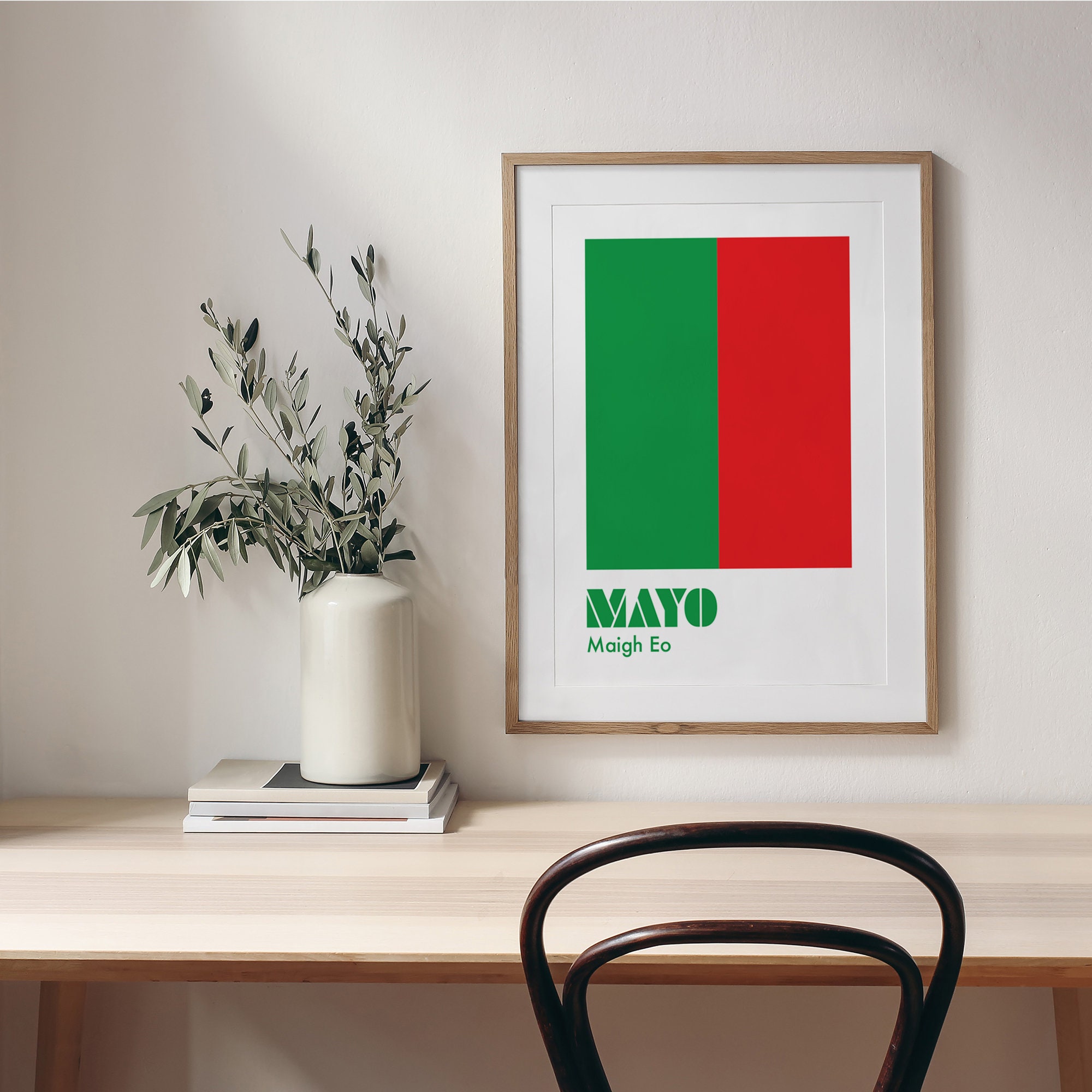 Mayo Print, Mayo Poster, Mayo GAA, Mayo Ireland, Gaelic Prints, Hurling ...