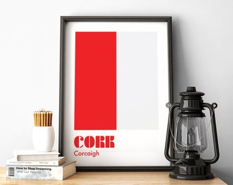 Limerick Print, Limerick Poster, Limerick GAA, Limerick Ireland, Gaelic ...