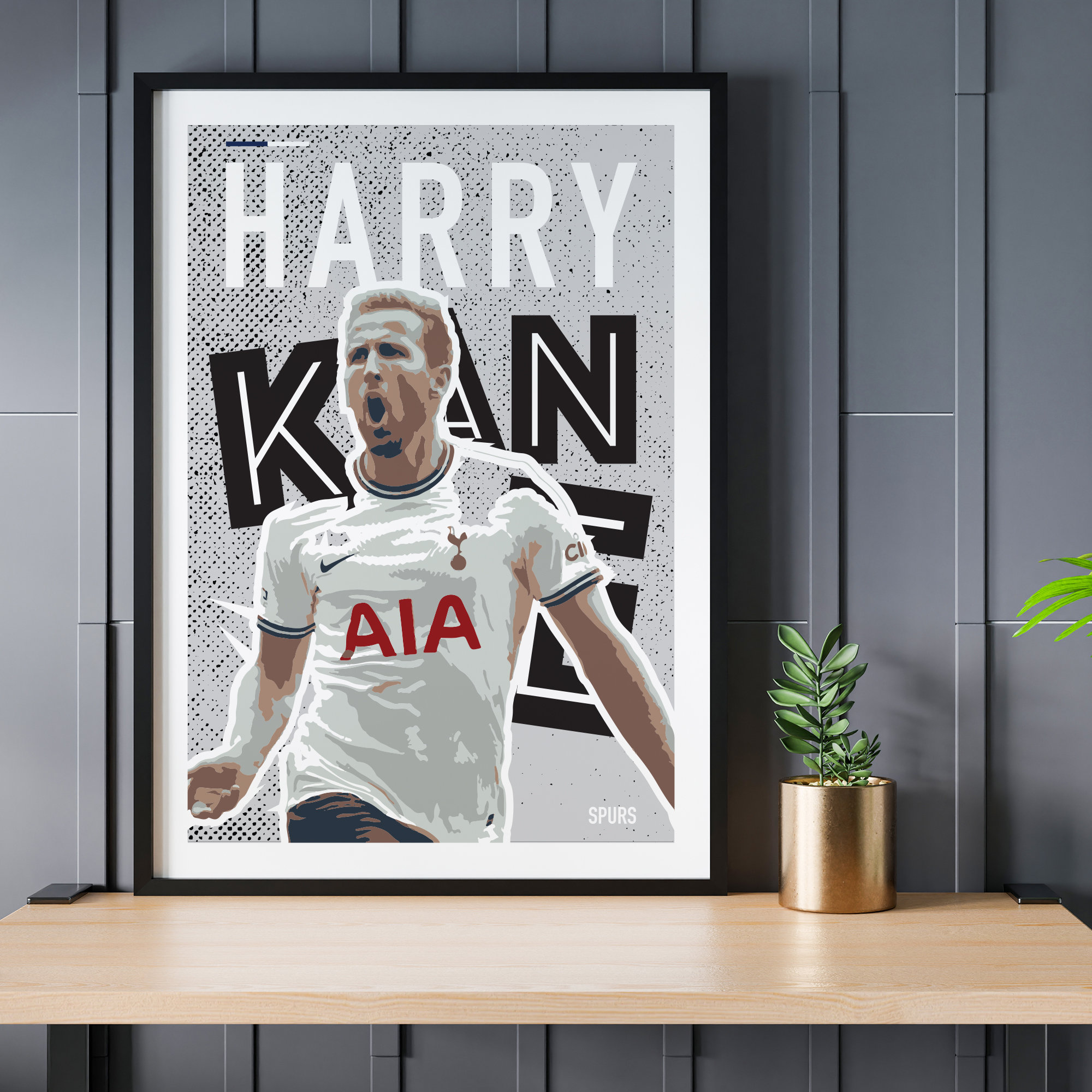 Harry Kane Print, Harry Kane Poster, Tottenham Print, Tottenham Poster ...