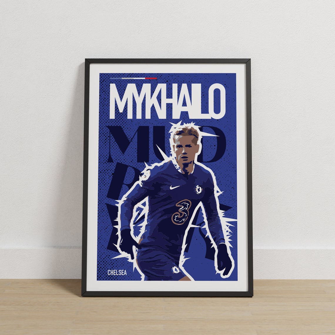 Mykhailo Mudryk Print, Mudryk Poster, Chelsea FC Print, Chelsea FC ...