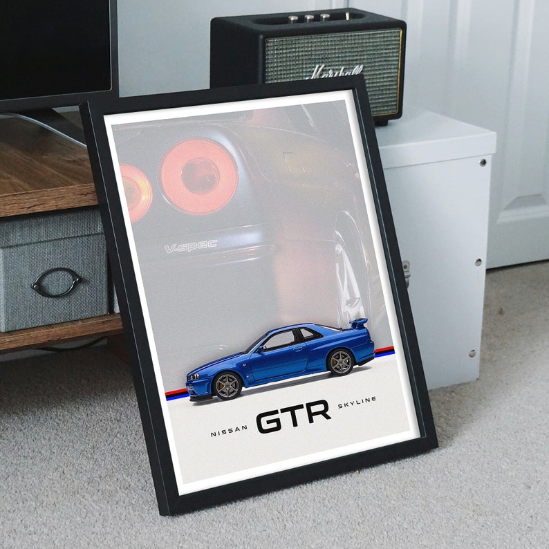 Nissan Skyline GTR Print, Skyline GTR Digital Print, Skyline Digital ...