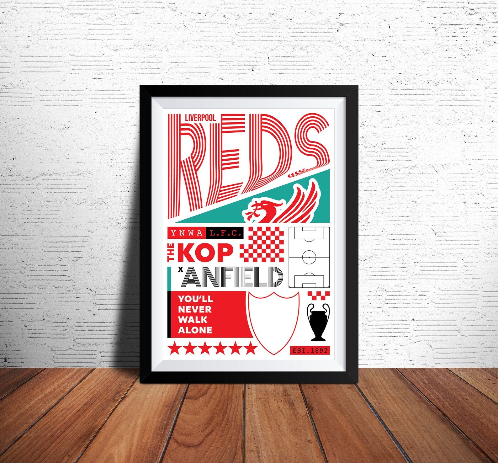 Liverpool FC Digital Print - Digital Poster - Liverpool FC Wall Art ...