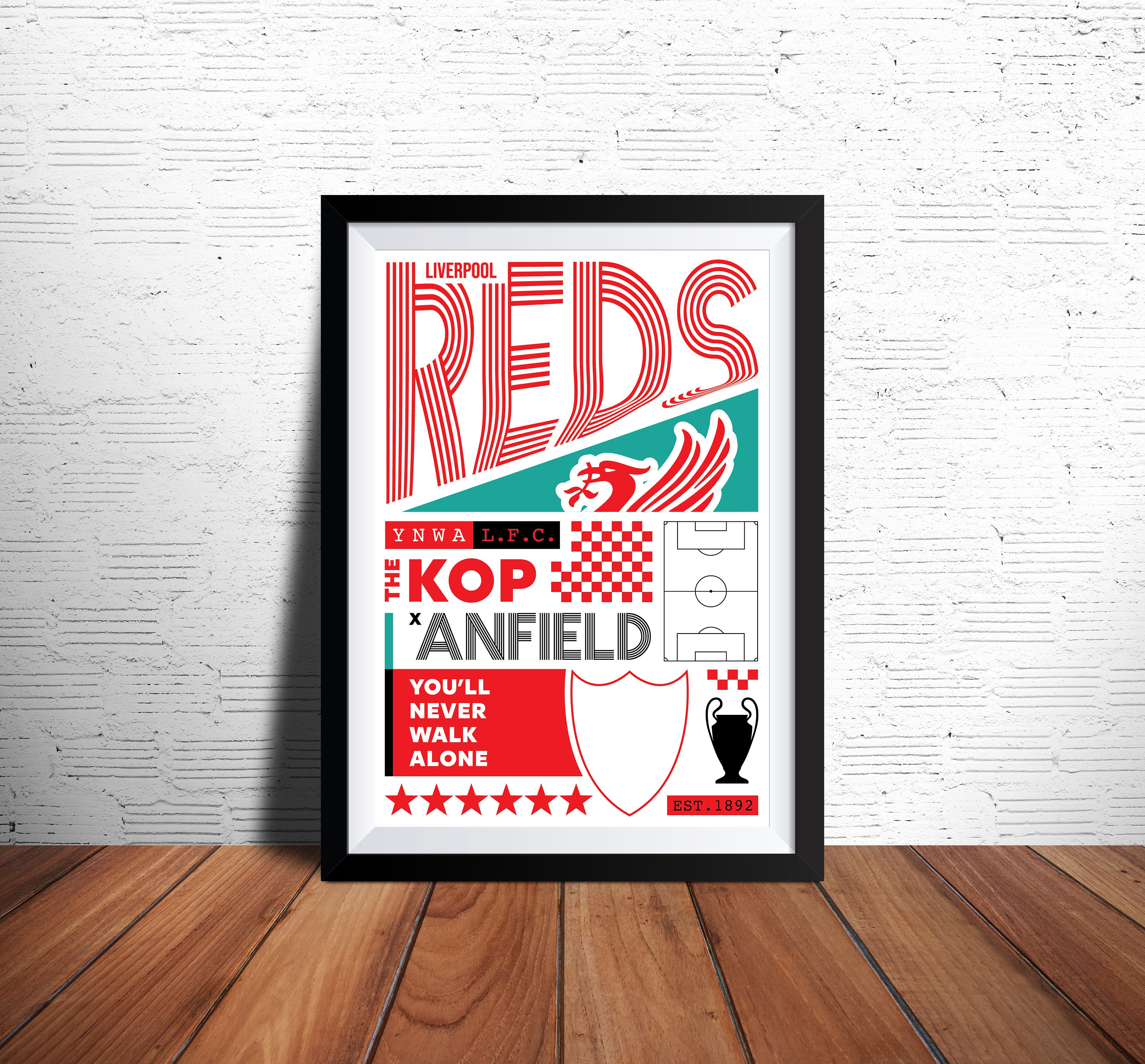 Liverpool FC Digital Print - Digital Poster - Liverpool FC Wall Art ...