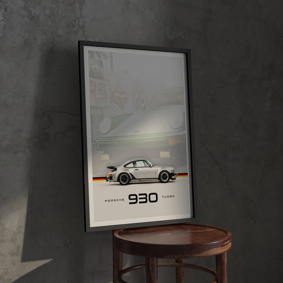 Porsche 930 Turbo Print, Porsche Digital Print, Porsche Digital Poster ...