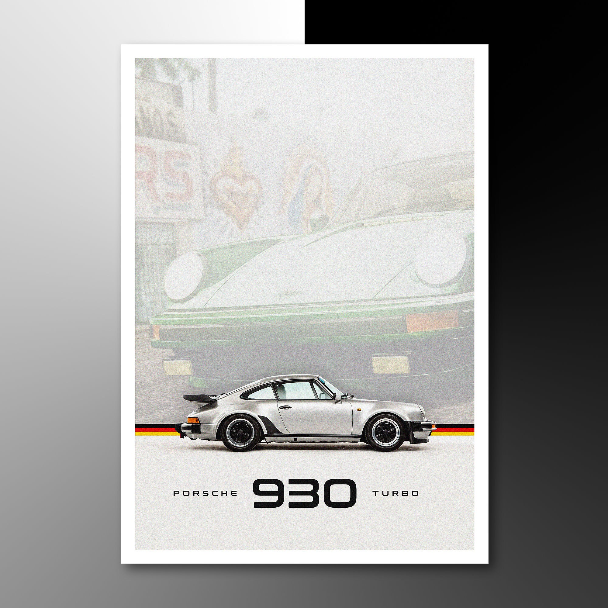 Porsche 930 Turbo Print, Porsche Digital Print, Porsche Digital Poster ...