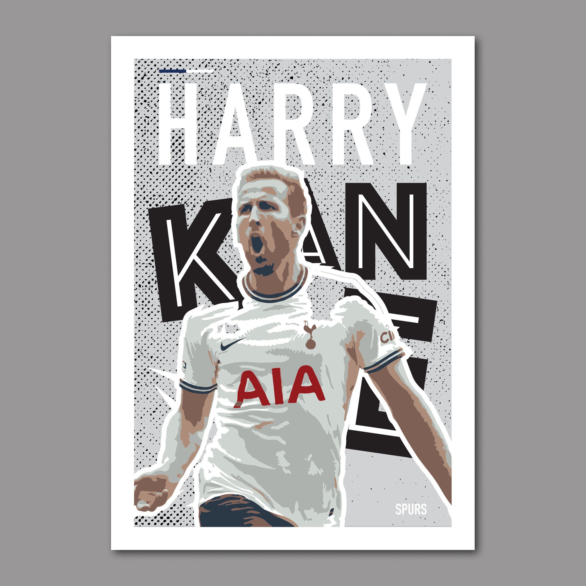 Harry Kane Print, Harry Kane Poster, Tottenham Print, Tottenham Poster ...