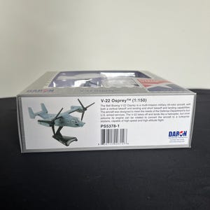 Diecast Metal Historical Airplane: V-22 Osprey daren Worldwide Postage ...