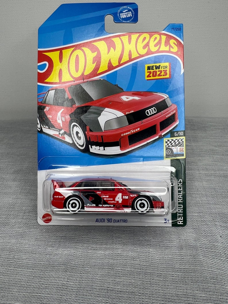 Hot Wheels Audi ‘90 Quattro 77/250 Retro Racers 6/10 - Etsy