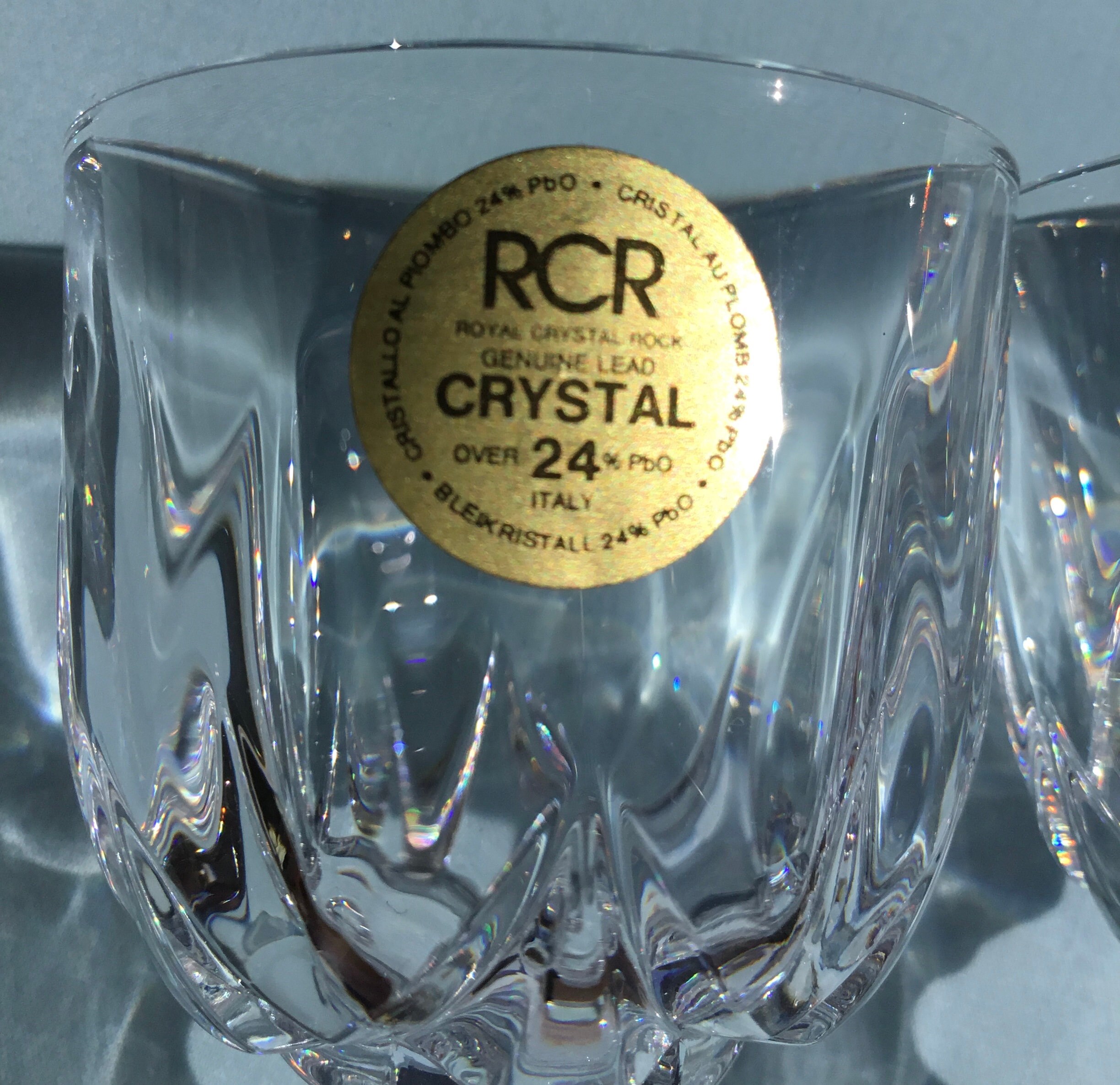 Italian Crystal RCR Ambassador Liqueur Glasses Set of 8 - Etsy