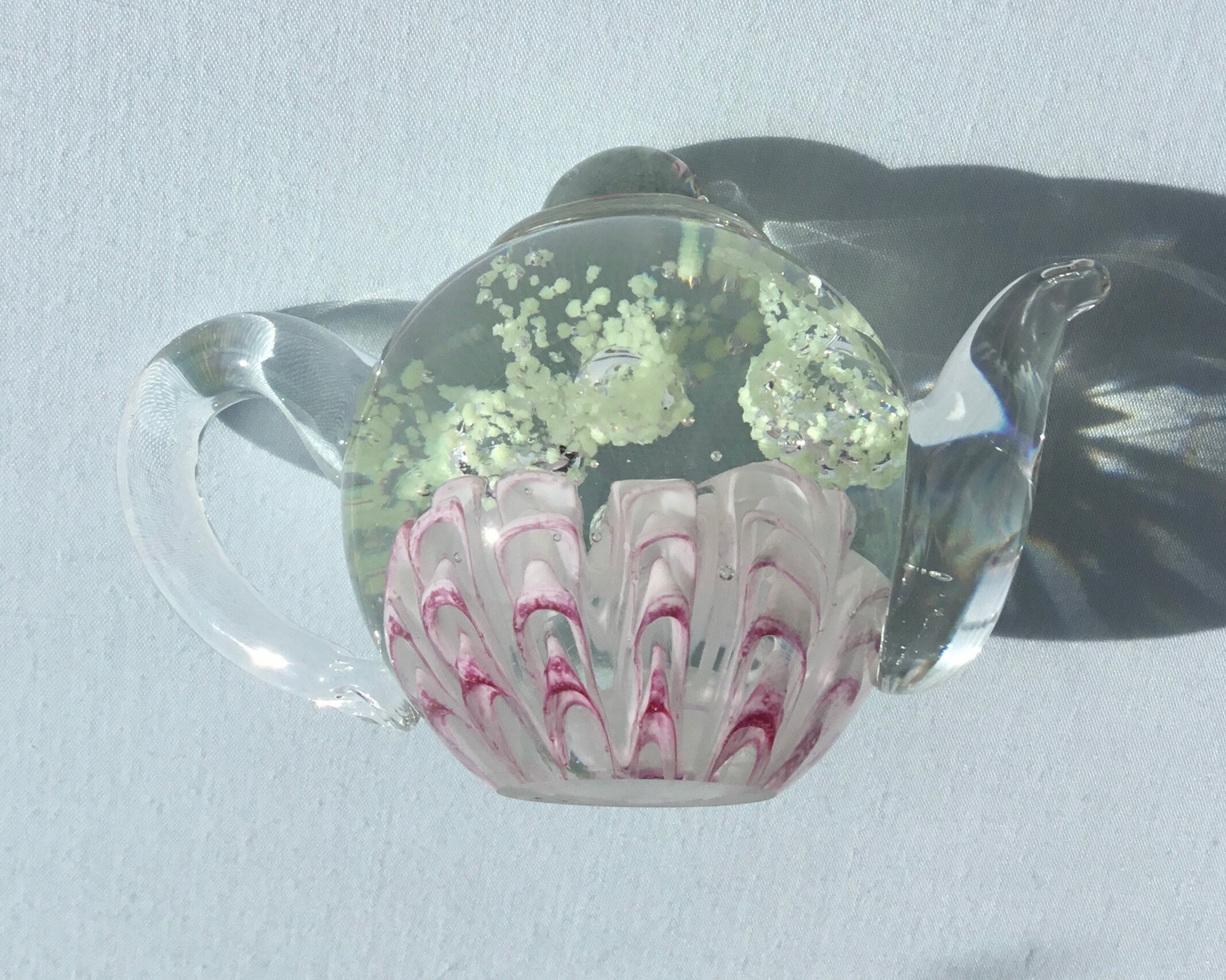 Art Glass Teapot Paperweight - Etsy