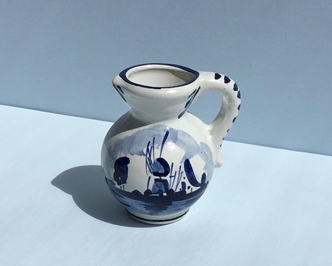 Vintage Small Delft Blue Jug/ Pitcher - Etsy