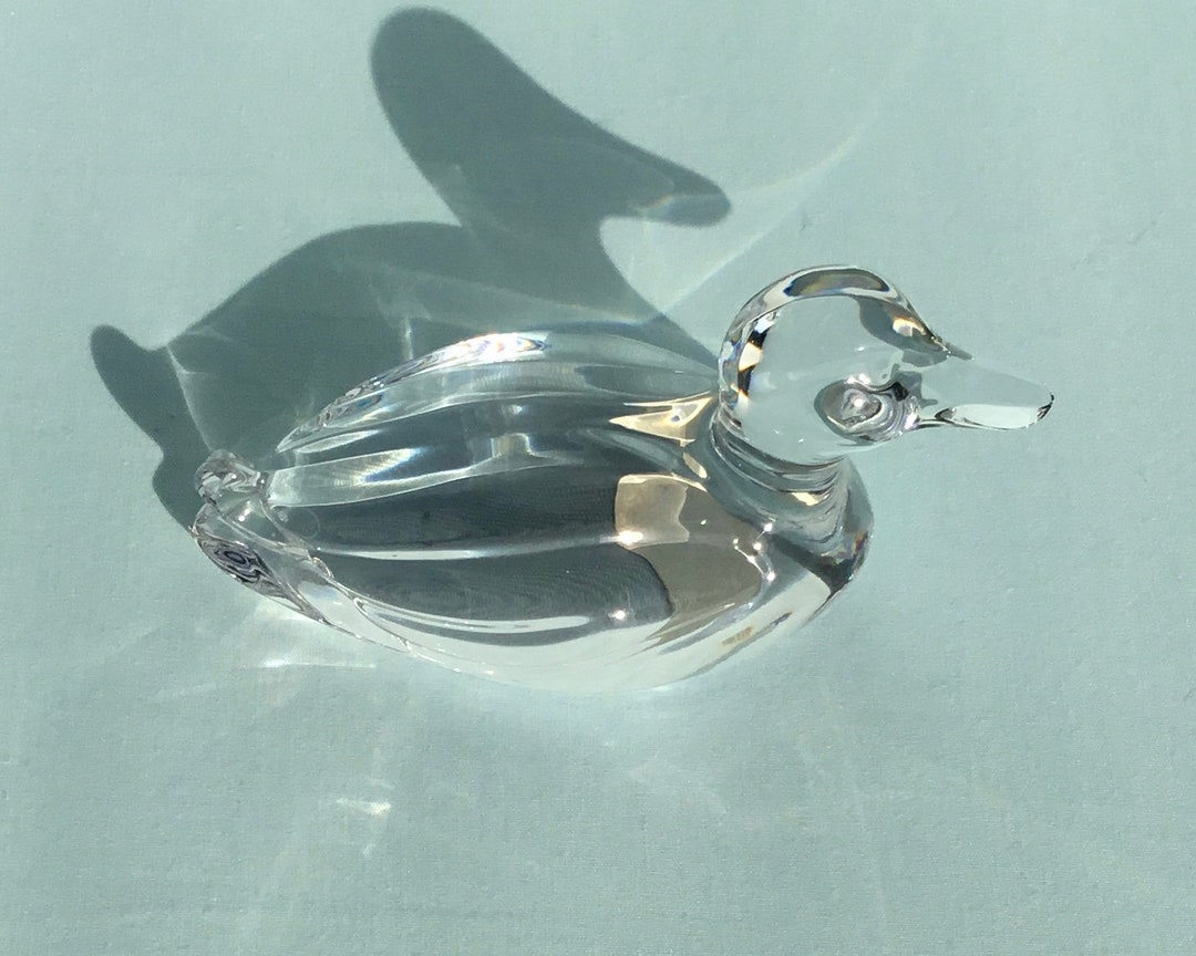 Princess House Crystal Duck Figurine/paperweight - Etsy