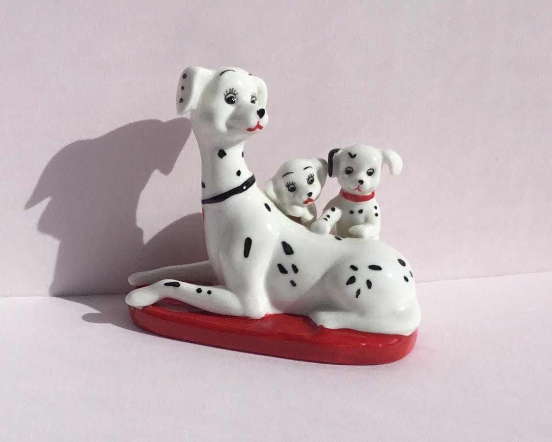 Vintage Mid Century Ceramic Dalmation Figurine - Etsy