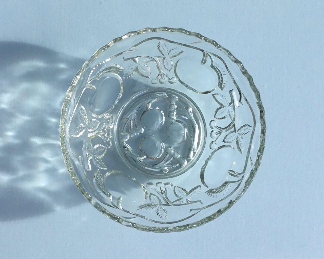 Vintage Australian Crown Crystal Glass Co. Fruit Series Bowl - Etsy