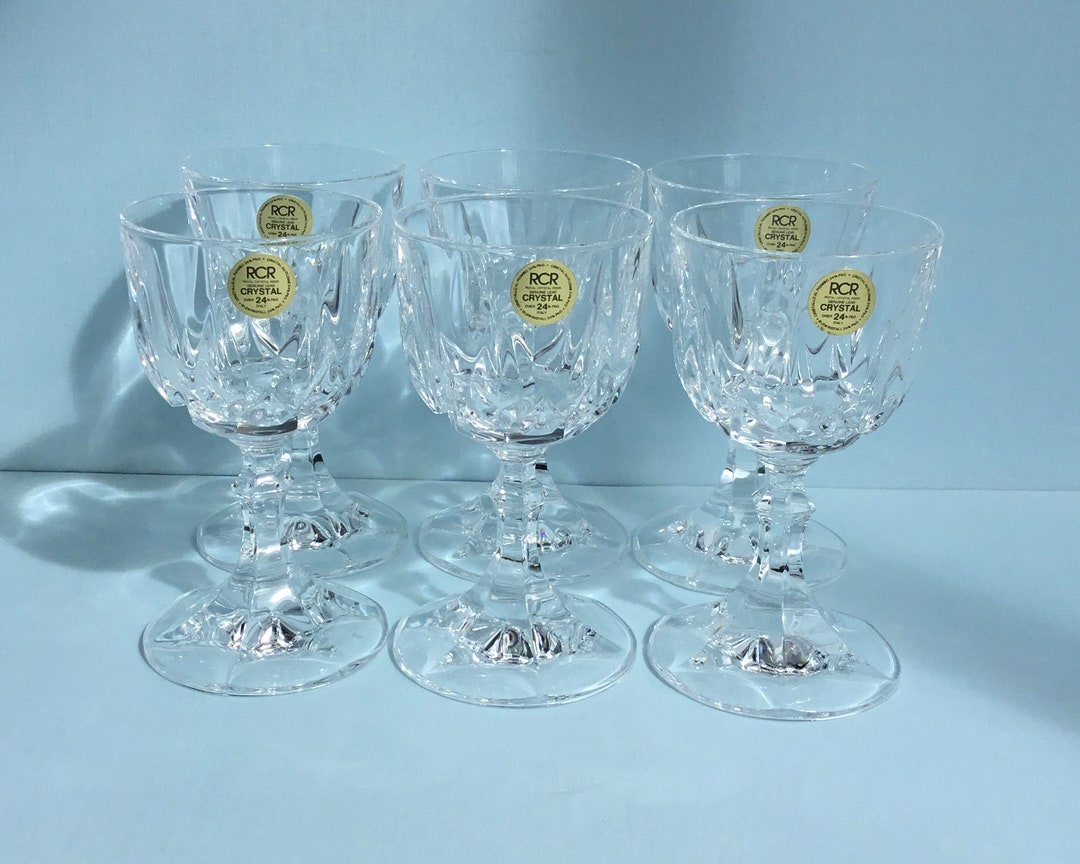Italian RCR ‘ambassador’ Crystal White Wine Glasses - Etsy