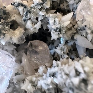 Statement Pink-purple Diamond Calcite on Dogtooth Calcite Specimen With ...