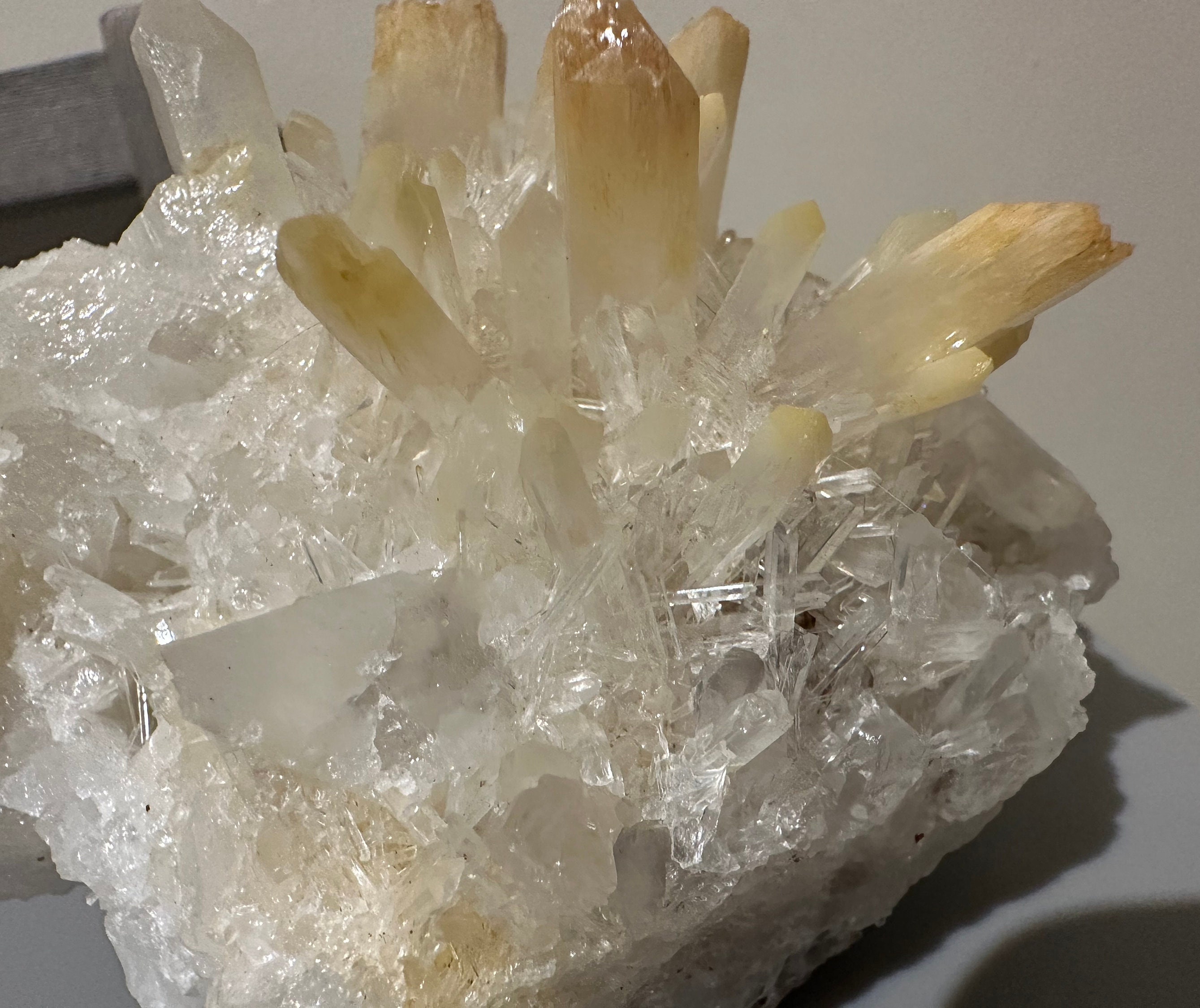 921g Rare Mango Quartz Cluster/halloysite Included Quartz With Perfect ...