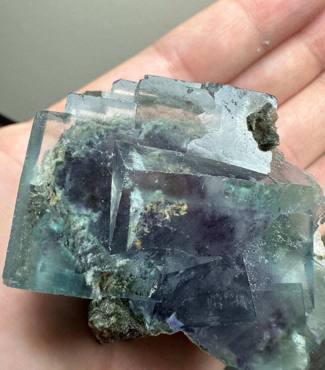 Galaxy Fluorite With Chlorite Inclusions - Etsy