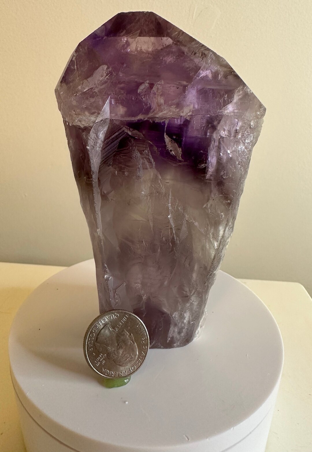 Huge Gemmy Elestial Amethyst Root Wand With Incredible Phantoms ...