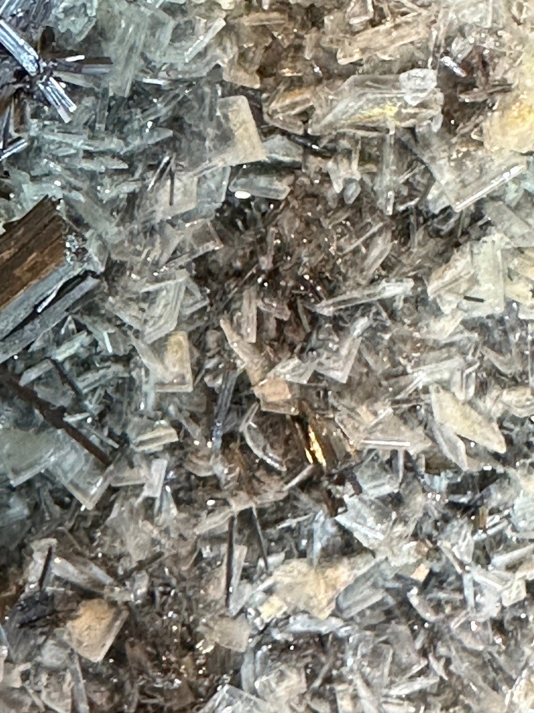 Top Quality Stibnite Cluster With White Barite on Matrix/ - Etsy