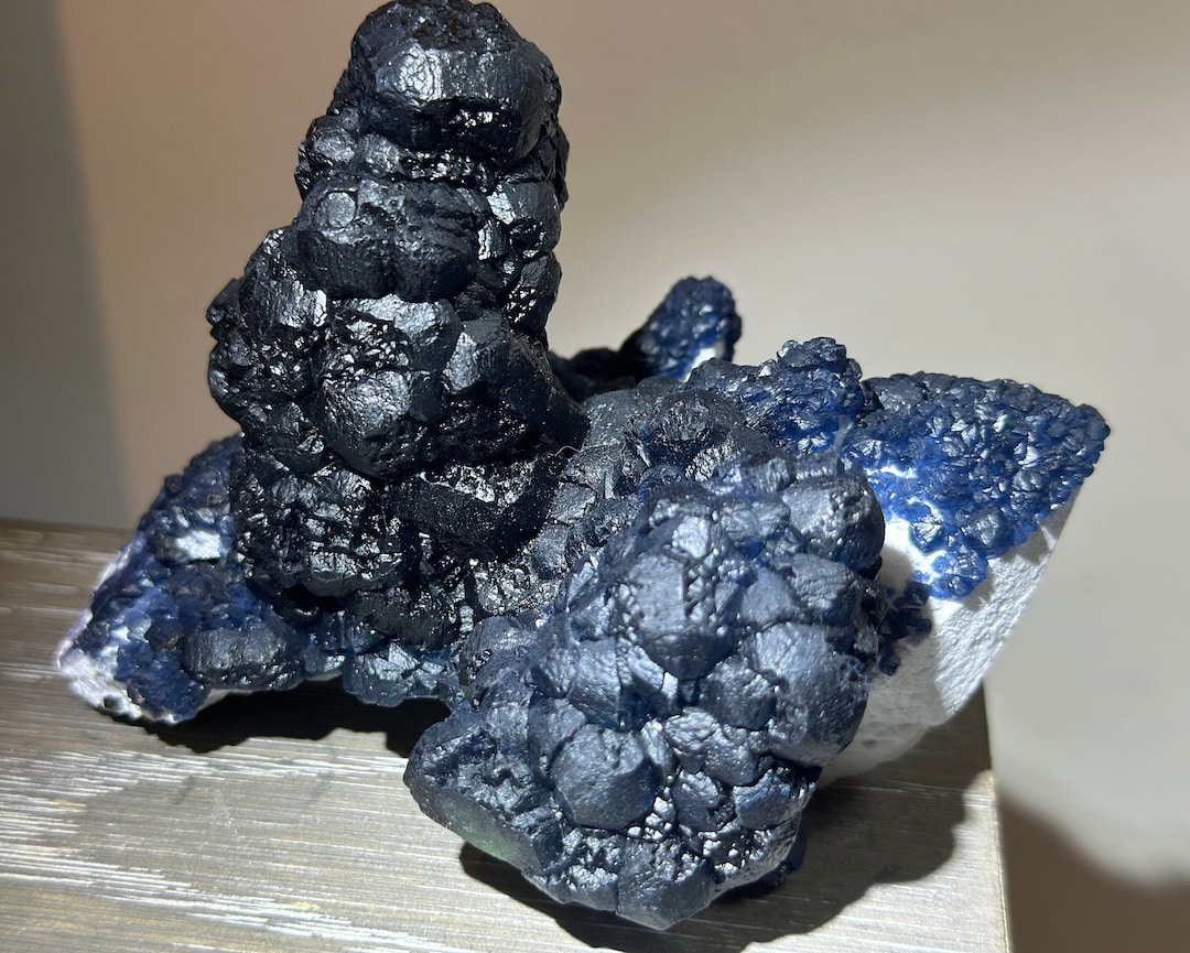 Top Grade Blueberry Fluorite Cluster/ Large Cluster of Beautiful High ...