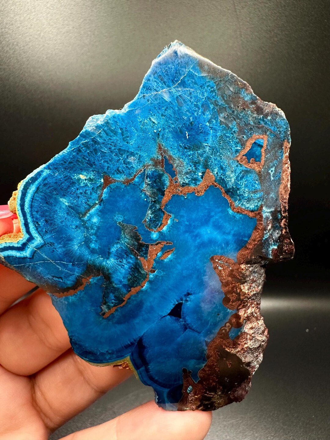 Absolutely Gorgeous Shattuckite Slabs From Namibia/ Top Grade Shattuckite With Copper - Etsy