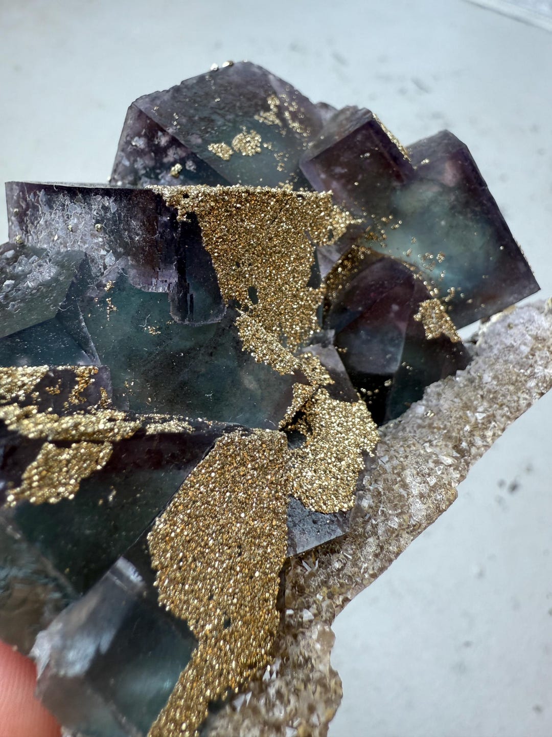 World Class Rare Find Multicolour Fluorite With Pyrite Associated and ...