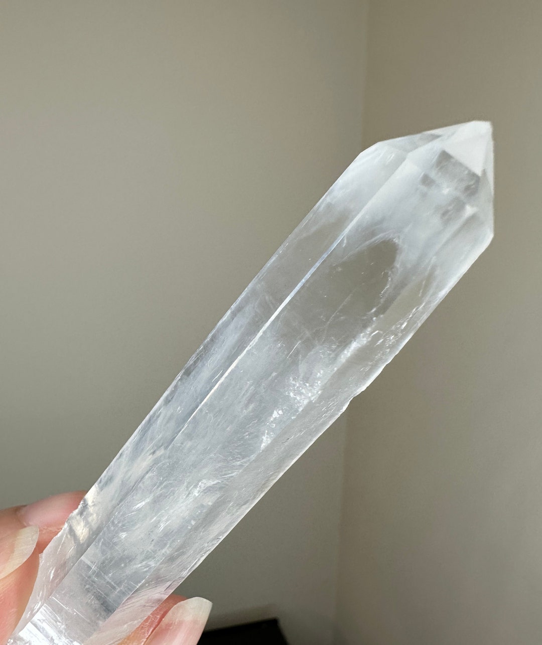 Large Nebula Blue Mist Lemurian Master Quartz Crystal/ Colombian ...