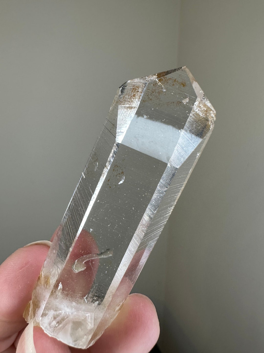 Pure Energy Hyper Clear AAA Colombian Lemurian Quartz Crystal/optical ...